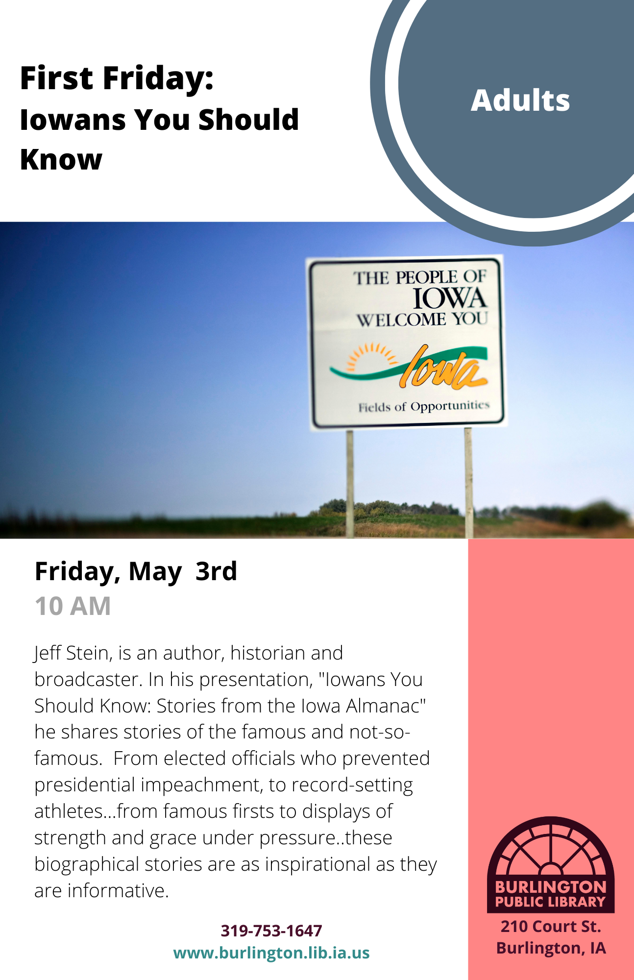 First Friday :: Burlington Public Library