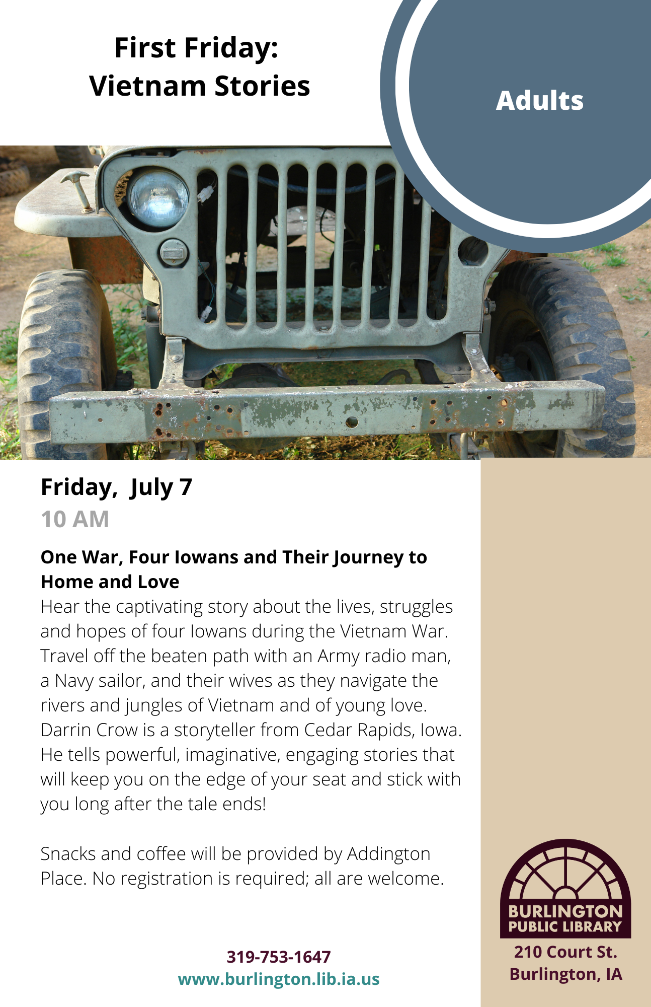 First Fridays :: Burlington Public Library