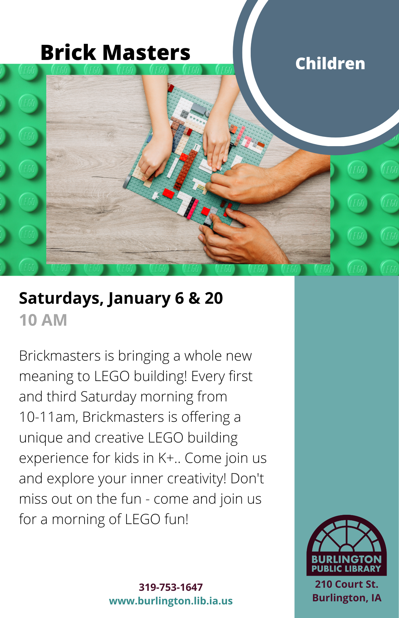 Brick Masters :: Burlington Public Library
