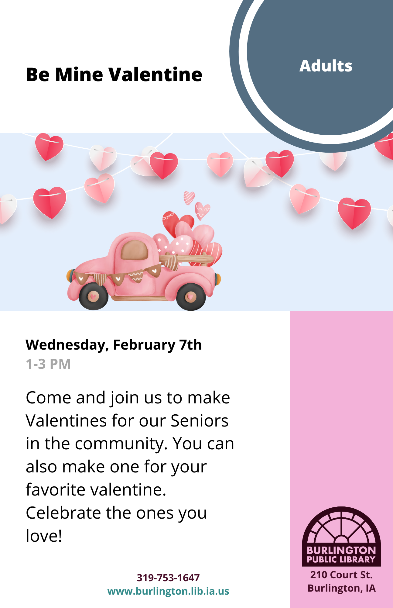Be Mine Valentine :: Burlington Public Library